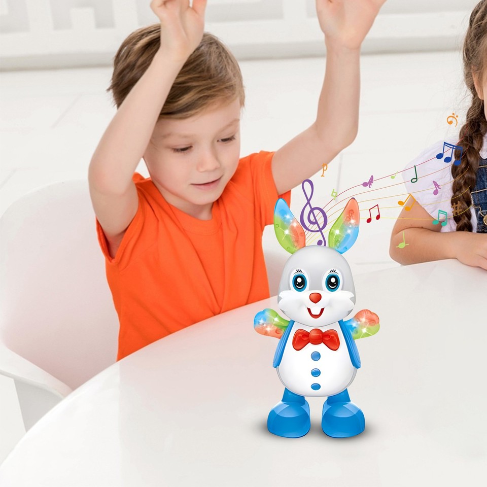 Talking Singing Bunny Musical Bunny Animated Toy Cartoon Body Twist Toy ...