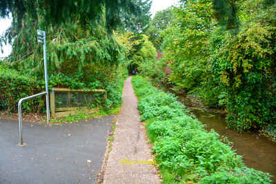 Photo 6x4 Cullompton : Leat The Cullompton leat heads through the town ...