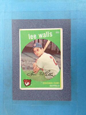 FB17) 1959 Topps #105 LEE WALLS Chicago Cubs VG-EX | eBay