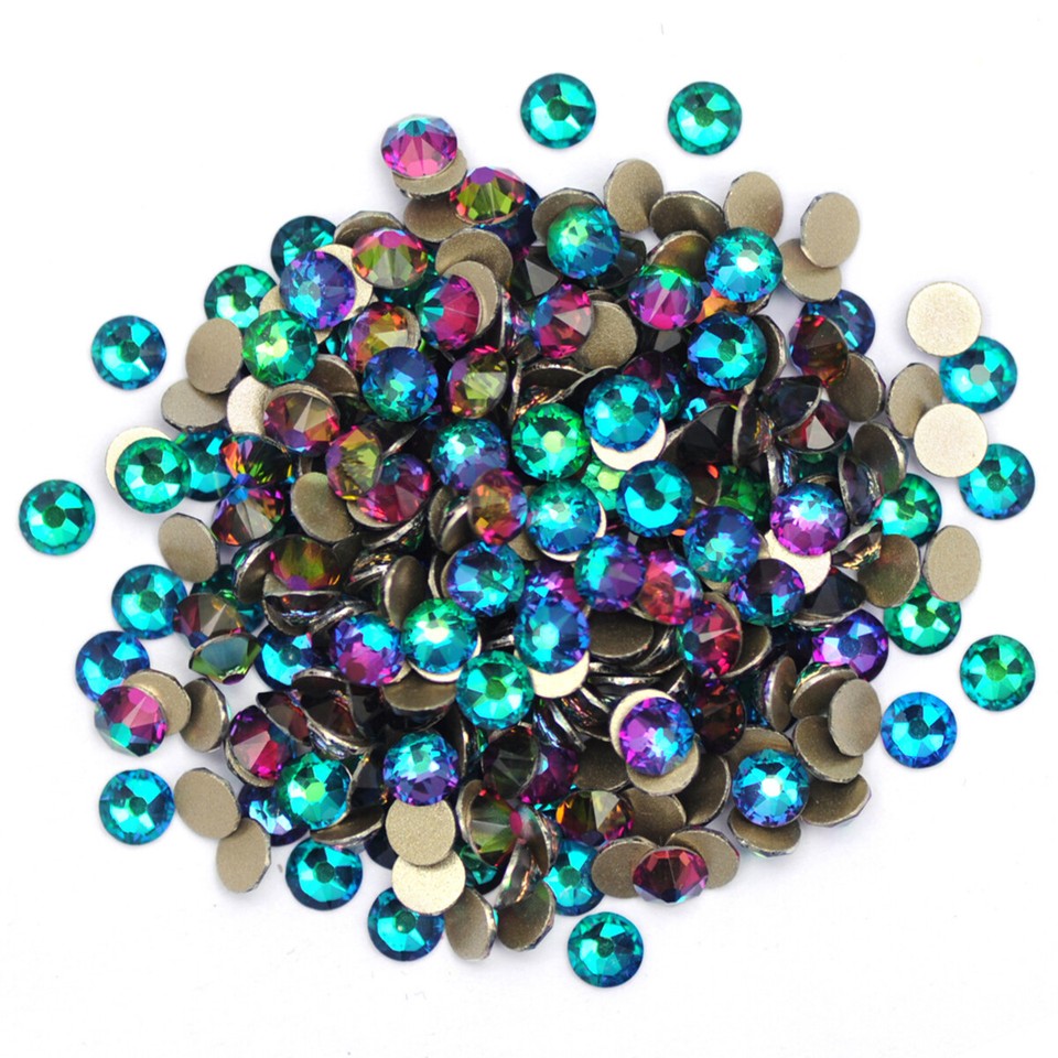high-quality 2088 Green Blue Volcano Flatback Non Hotfix Nail Art ...