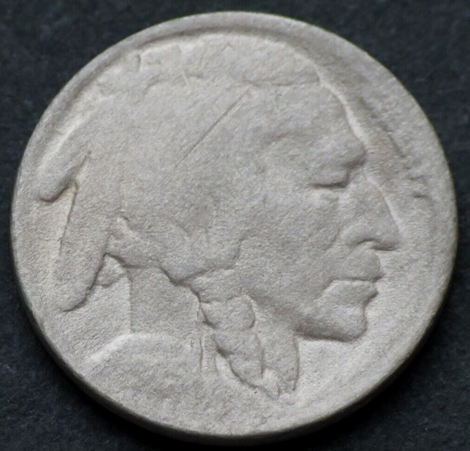 1925 D Buffalo Nickel Semi-Key Date Horn Details Holo-Restored Five 5c ...