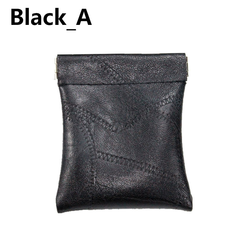 Small Leather Coin Pouch Snap Top Purse Strong Metal Spring Closure ...