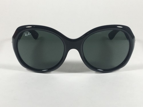 Ray-Ban RB4191 601/71 Highstreet Round Sunglasses Black Gloss Nylon ...
