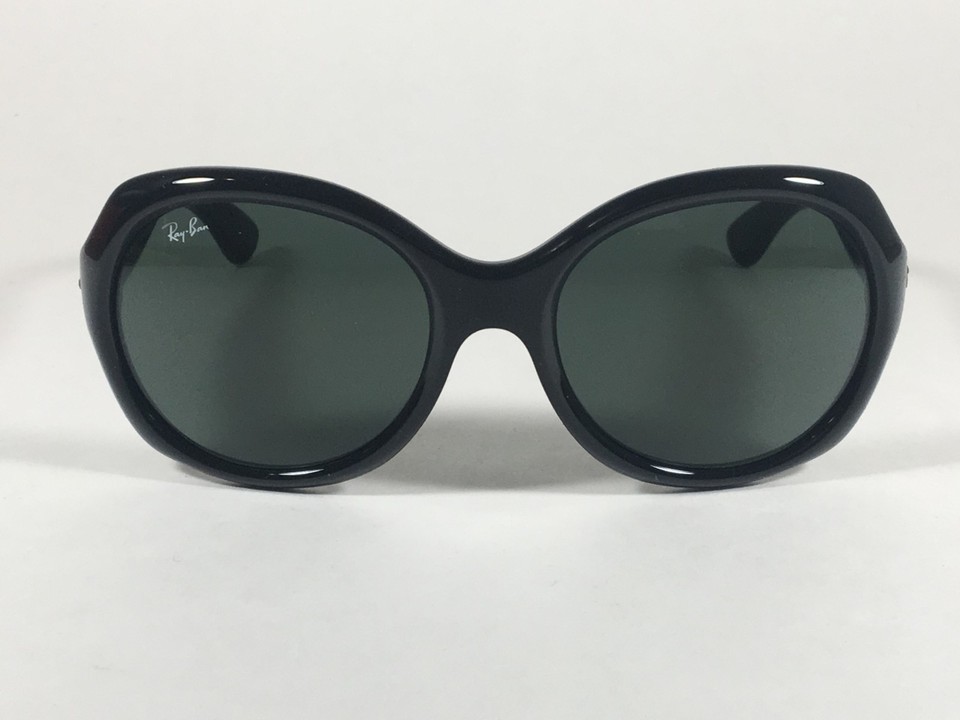 Ray-Ban RB4191 601/71 Highstreet Round Sunglasses Black Gloss Nylon ...