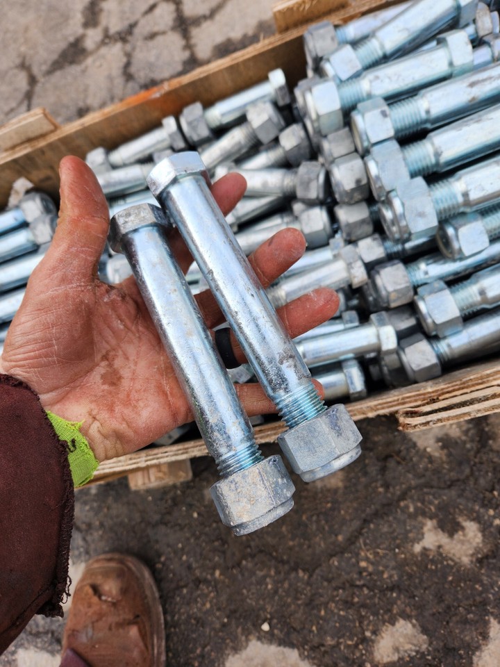 2- China Mini Excavator 25mm Bucket Pin Bolt 6.3" Attachment M24 160mm ...