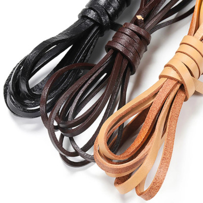 2M-10M Flat Real Genuine Craft Jewellery Leather String Cord Lace Thong ...