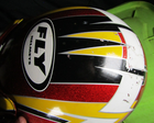 Fly Vintage List Helmet XL 62 cm Red Metal Flake/Black/White #15 Carbon ...