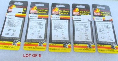 5 Packs NEW South Bend 2 pc Fly Fishing Eyelets Line Leader no knot 3-5 ...