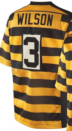 Pittsburgh Steelers #3 Russell Wilson - Bumble Bee Jersey - Rugby Style ...