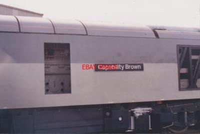 PHOTO NAMEPLATE CLASS 60 LOCO NO 60002 CAPABILITY BROWN | eBay UK
