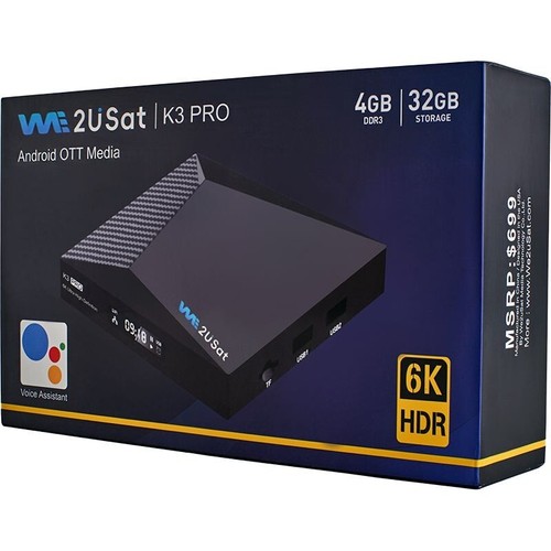 🔥No Monthly Fee Cable TV🔥 We2USat K3 PRO & Additional Bonus APPS 🔥 | eBay