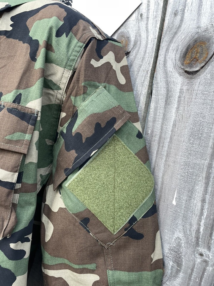Modified BDU M81 Woodland Small Reg W/VELCRO RAID MOD MILSIM SEAL READ ...