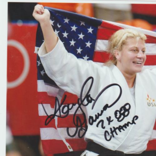 KAYLA HARRISON Signed 4x6 Photo OLYMPIC USA JUDO GOLD UFC AUTOGRAPH #2 ...