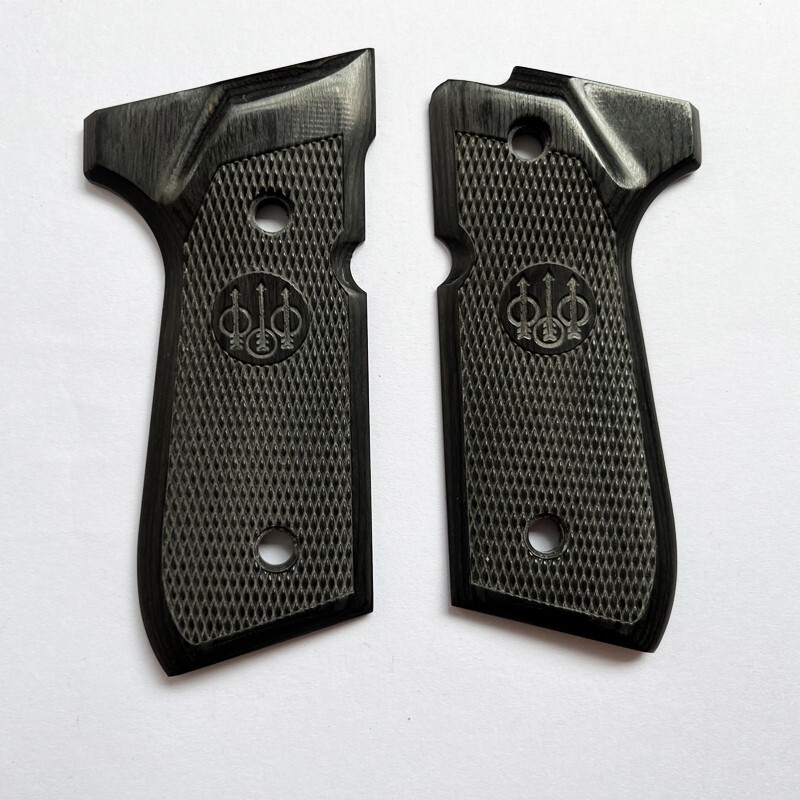 Beretta Grip 92/96 Series Full Size 92FS/92F Black Wood Grips W/Screws ...