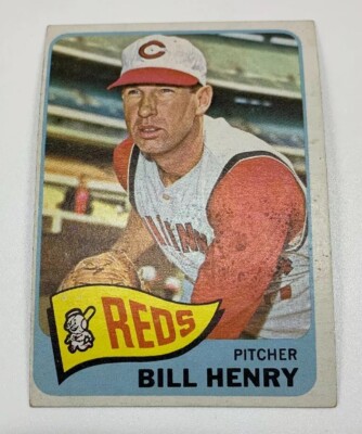 1965 Topps # 456 Bill Henry Baseball Card Cincinnati Reds | eBay