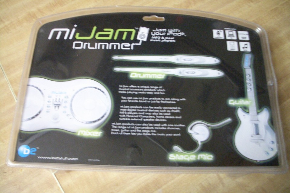 B2 MiJam Drummer Motion Activated iPod Electronic Drumsticks Brand New ...