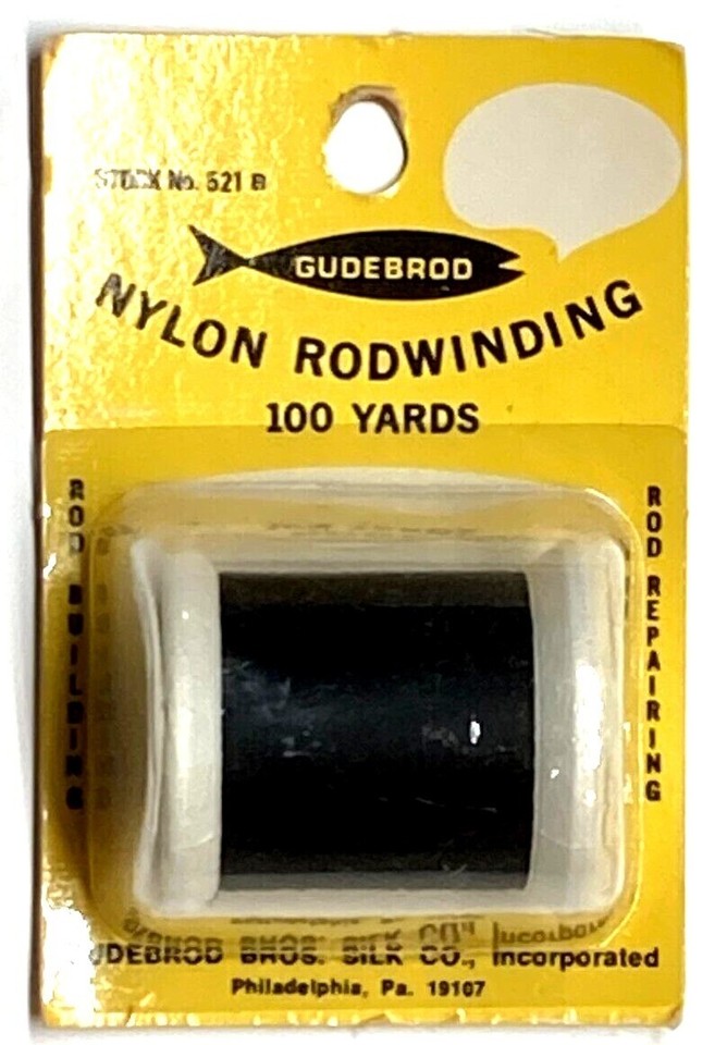 GUDEBROD Rod Winding Nylon Thread 100 Yard Spool Type A - Choose Your ...