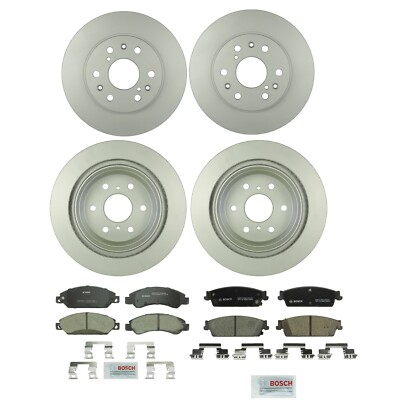 Bosch Front 330mm Rear 344.8mm Brake Kit Disc Rotor Ceramic Pad For ...