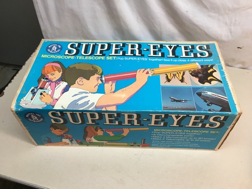 Vintage Mattel SUPER EYES, Microscope , Telescope Set 80 Power, 20 ...