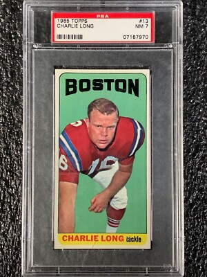 1965 Topps Football #13 Charlie Long PSA 7 | eBay