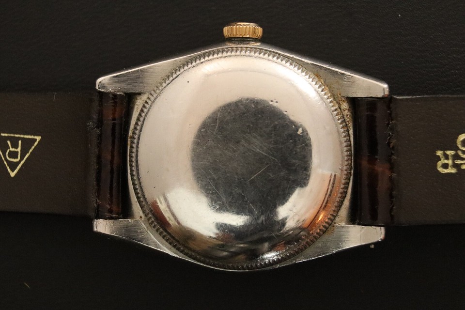 C. 1948 ROLEX Oyster Perpetual Bubbleback Ref #5015 w/ cal 630 N-A Mvmt ...