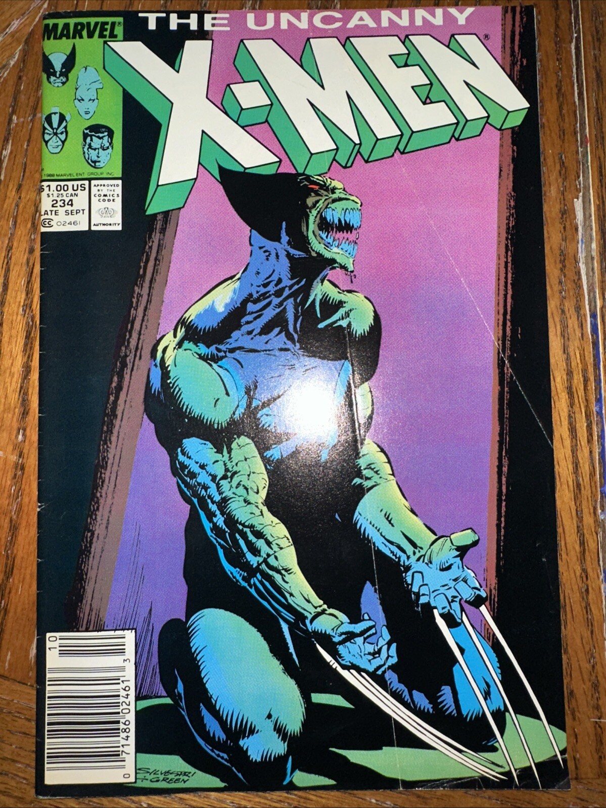 Uncanny X-Men #234 (1988) Wolverine Cover by Marc Silvestri | eBay