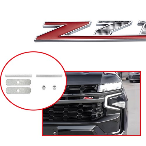 1X Red Metal Z71 Front Grille Emblem Grill Badge For Silverado Colorado ...
