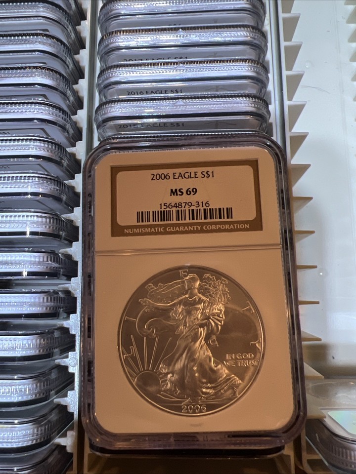 1986-2025 American Silver Eagle 41-Coin Set NGC MS69 (Type 1 & 2) | eBay