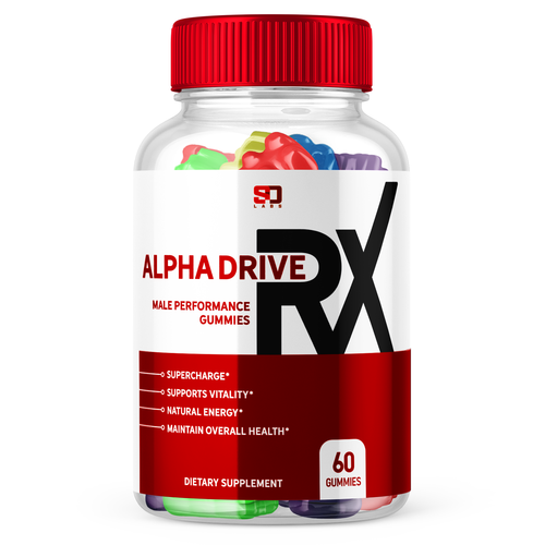 Alpha Drive RX Male Enhancing Gummies - Men's Performance Support (60 ...