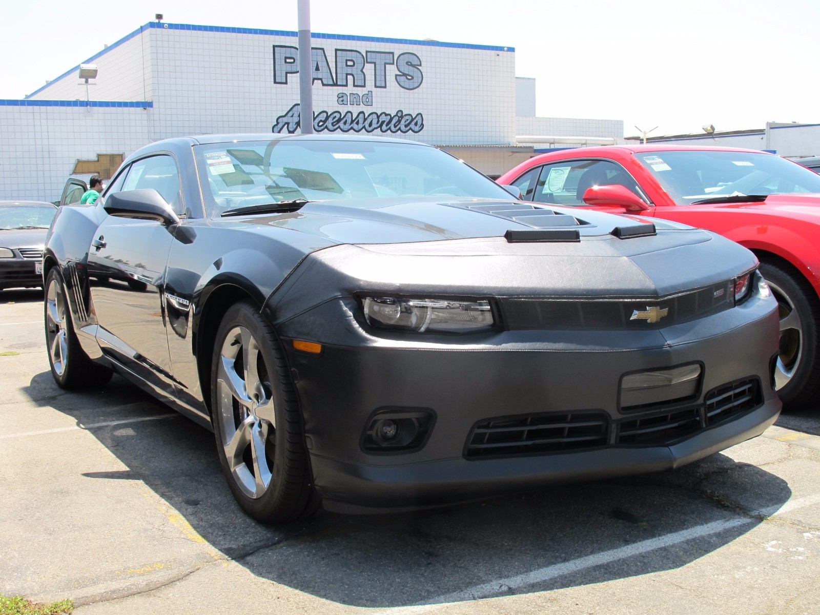 Colgan Front End Mask Bra 2pc. Fits Chevy Camaro SS Coupe 2014-2015 w ...