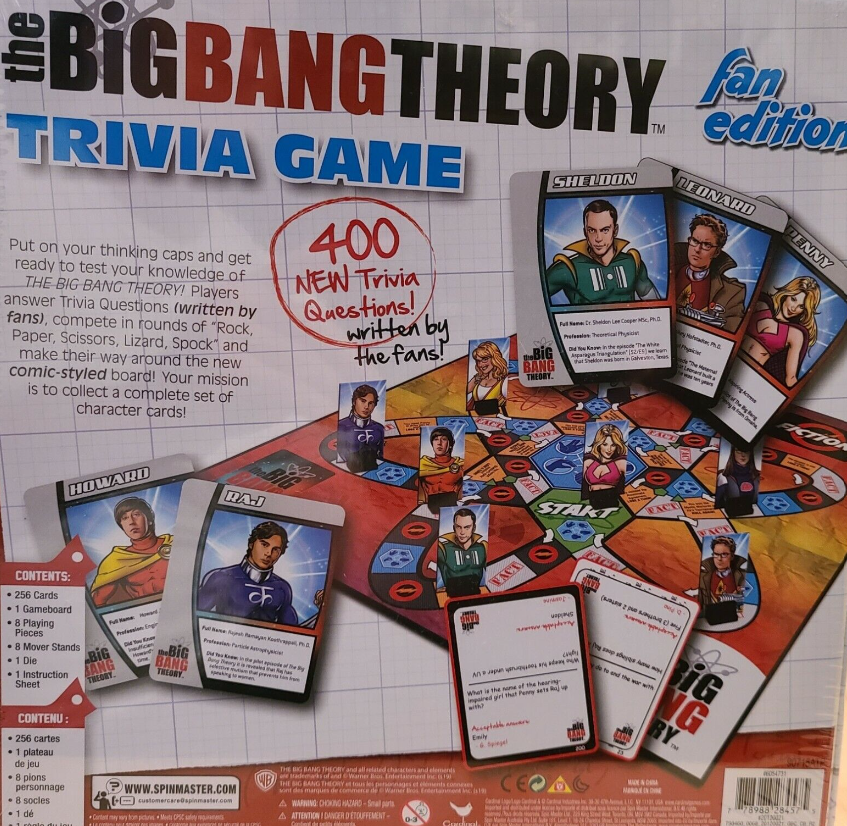 NEW The Big Bang Theory "Fan Edition" Trivia Game | eBay