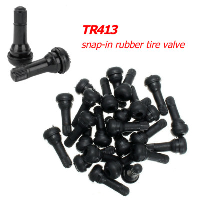 25pcs Tire VALVE STEMS TR 413 Snap-In Car Auto Short Rubber Tubeless ...