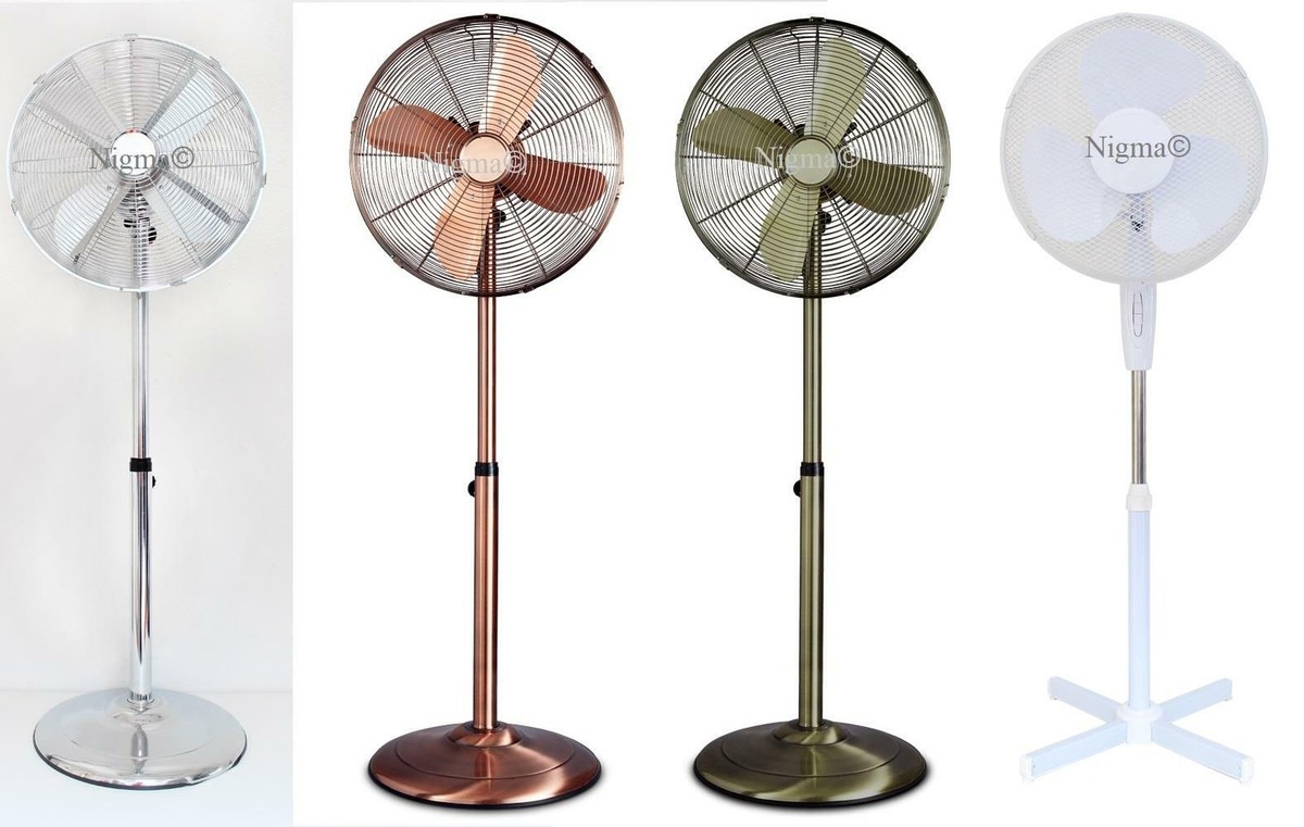 16 Inch Fan Oscillating Floor Standing Pedestal Electric 3 Speed Multi Designs