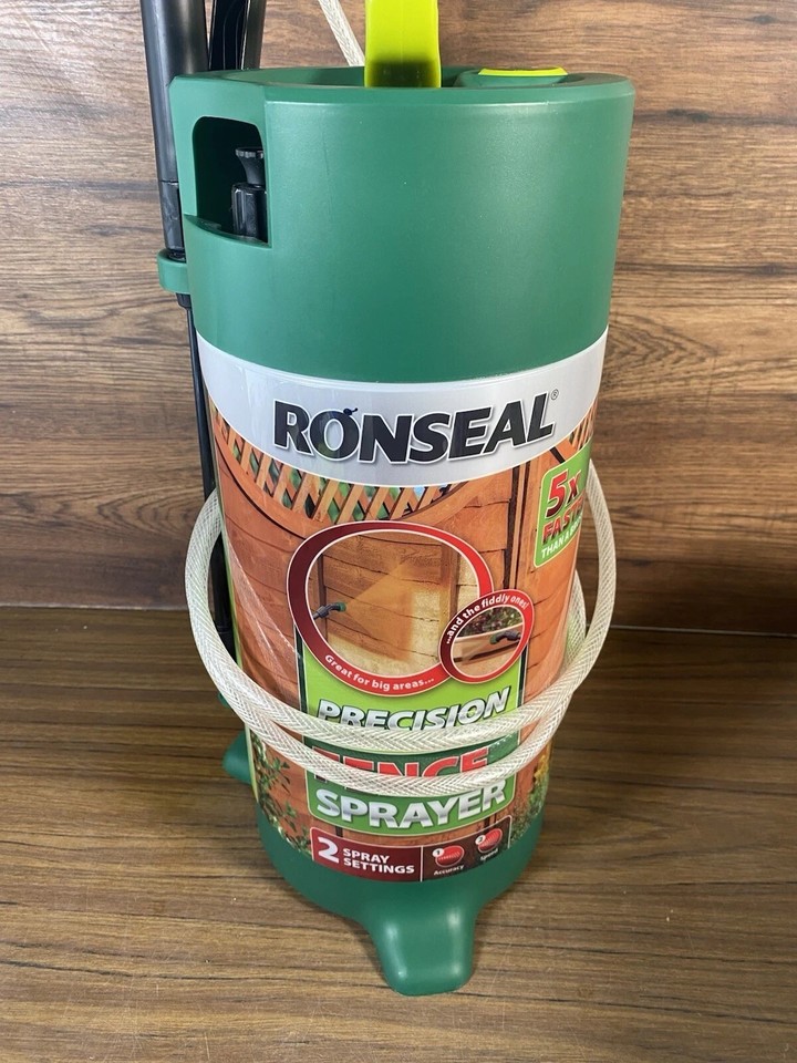 Ronseal Precision Finish Pump Fence Sprayer - Green Unused Open Box ...