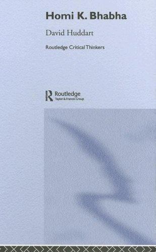 Routledge Critical Thinkers Ser.: Homi K. Bhabha by David Huddart (2006 ...
