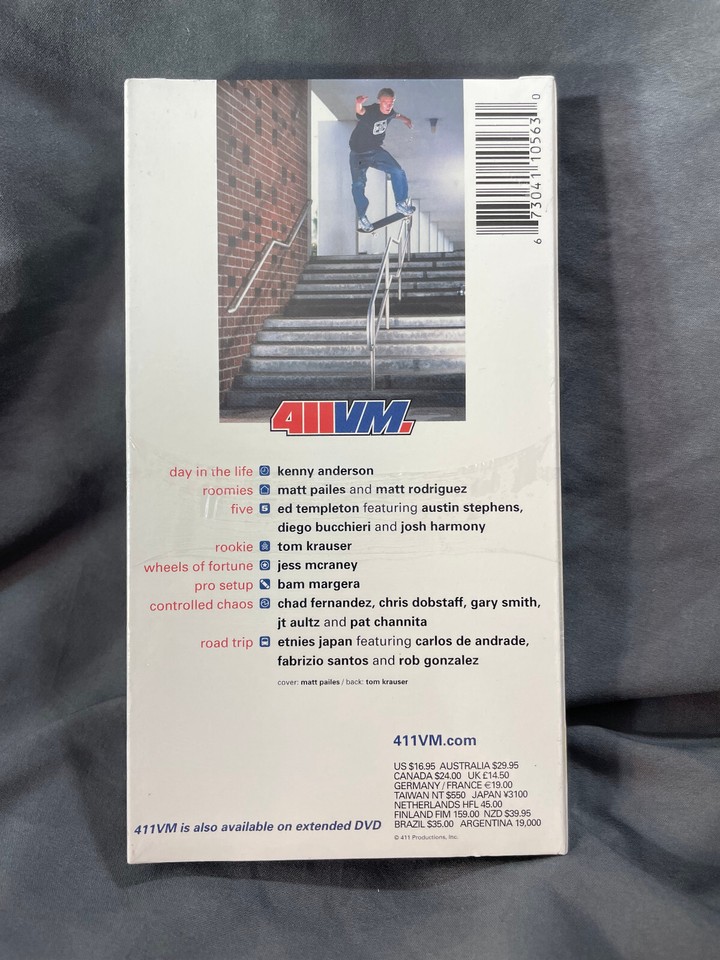 411 Video Magazine #56 SEALED Skate VHS Kenny Anderson Ed Templeton Bam ...