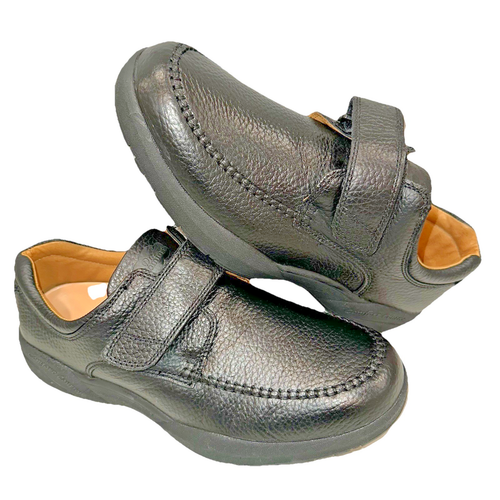 Dr Comfort SCOTT 9210 Mens Size 10.5 W Black Strap Comfort Shoes ...