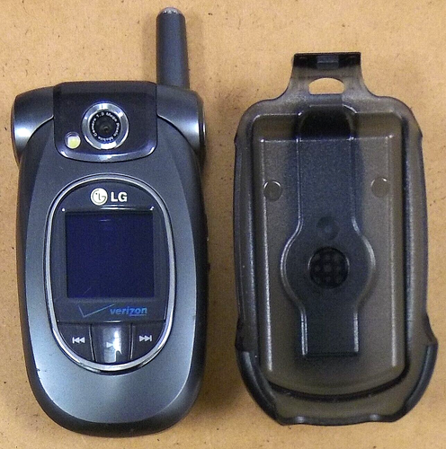 LG VX8300 - Gray and Silver ( Verizon ) Cellular Flip Phone - Bundled ...