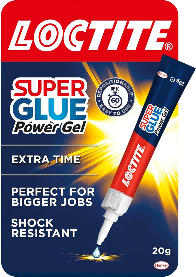 Super Glue Power Gel 20G, All Purpose Adhesive for Repairs, Super ...