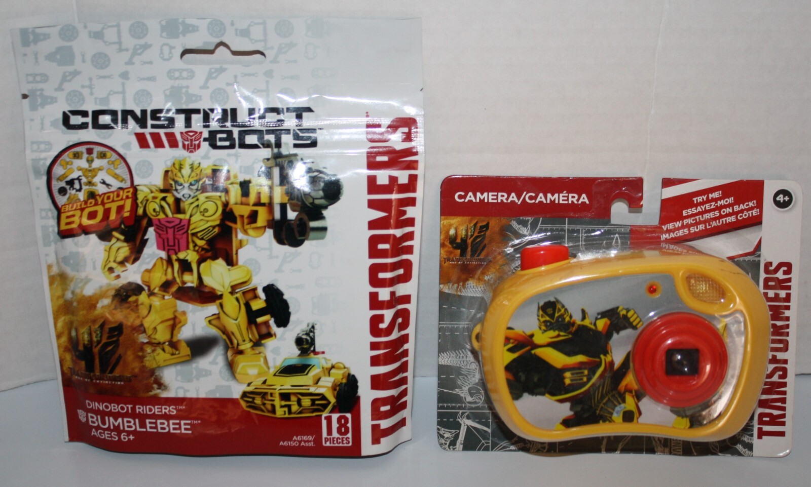 Transformers Age of Extinction Construct-bots Dinobot Riders Bumblebee ...
