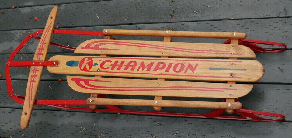 Vintage 1940's Kalamazoo Champion 03 Sled - Excellent Shape - | eBay