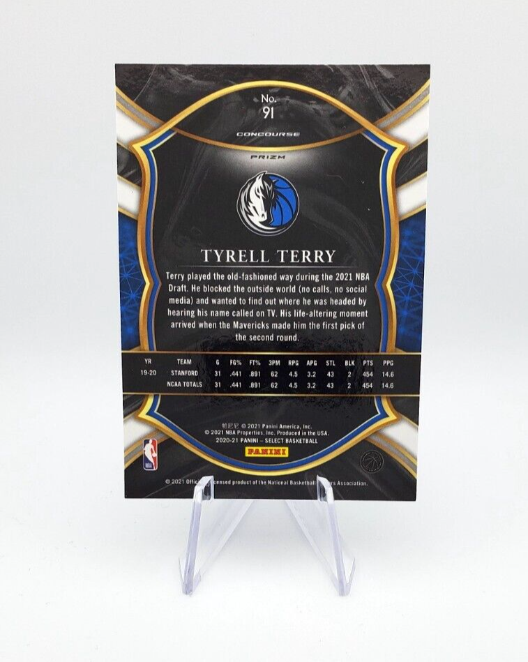 2020-21 Panini Select Concourse Disco Prizm #91 Tyrell Terry Rookie RC | eBay