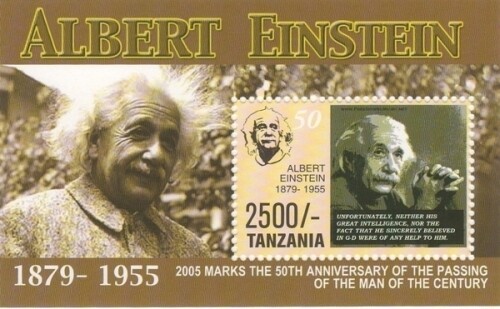 Tanzania 2005 - Albert Einstein - Souvenir Stamp Sheet - Scott #2392 ...