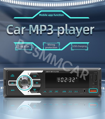 Car MP3 Player In-Dash Stereo Radio Bluetooth Head Unit FM USB Voice ...
