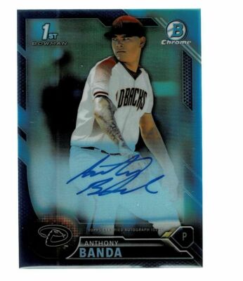 Anthony Banda 2016 Bowman Chrome Blue Refractor Autograph RC CPA-ABA ...