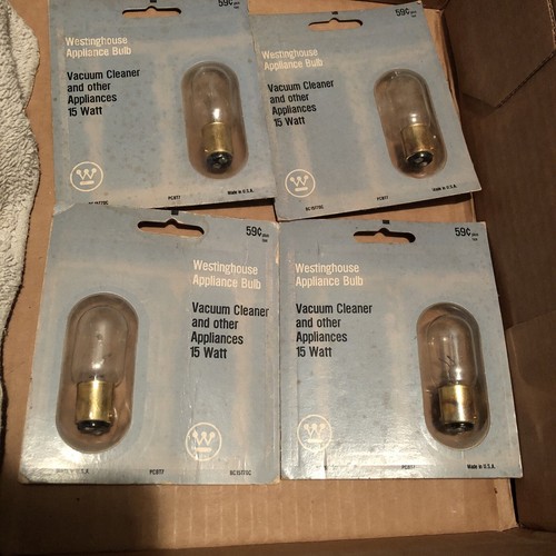 4 New Old Stock Westinghouse Appliance Light Bulb 15W T7 | eBay