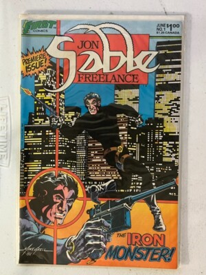 Jon Sable Freelance 1 1983 First Comics Mike Grell | Combined Shipping ...