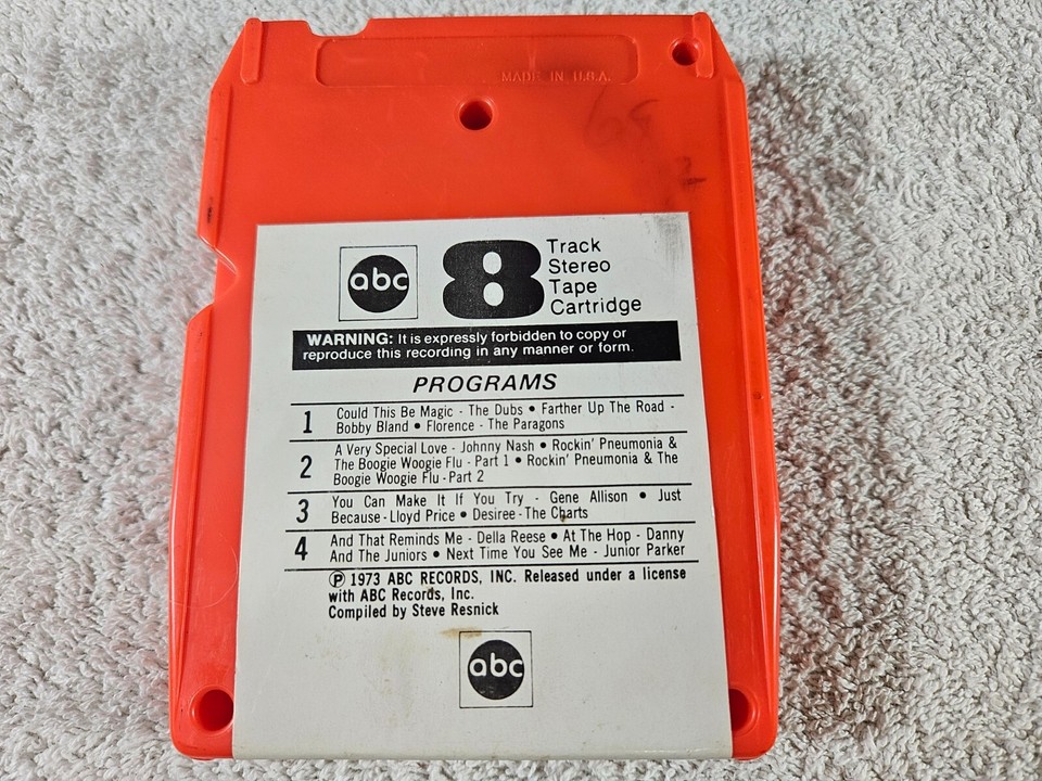 Rock ‘N Soul 1957 8-Track Tape. ABC COMPILATION Splice-Tested. Free ...