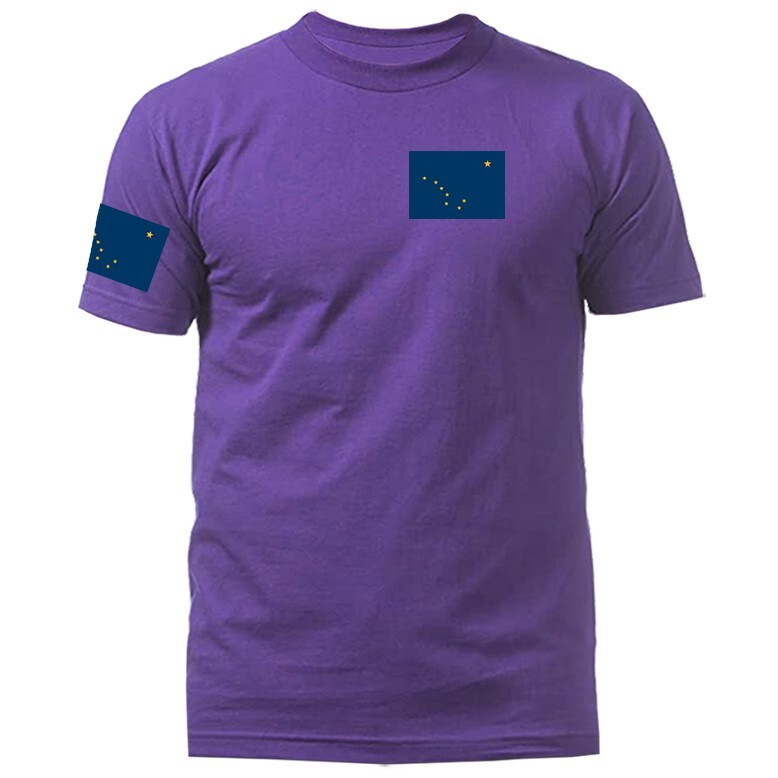 State of Alaska Flag Crest AK Graphic T-shirt | eBay
