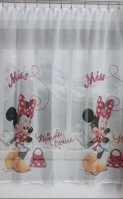 Luxury Disney MINNIE MOUSSE Red Net Curtain 150CM X 150CM | eBay UK